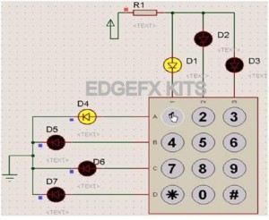 Interfacing a 4x4 Matrix Keypad with 8051 Microcontroller(AT89C51/52)