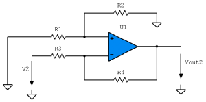 Op-Amp as a Differential Amplifier Circuit with Function