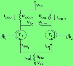 Differential Amplifier Circuit by Using Transistors