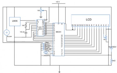 Digital Clock Circuit with 8051 Microcontroller