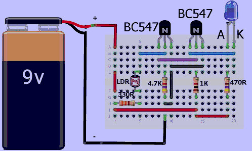 Schematic Circuit Diagram To Breadboard