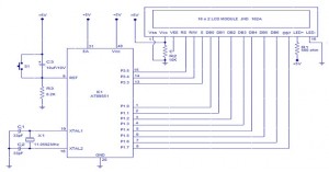 Interfacing of 16×2 LCD with 8051 Microcontroller