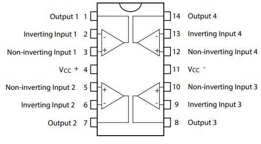 TL074 Operational Amplifier : Pin Configuration, Circuit & Its Applications