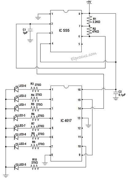 Ic 4017 Pin Diagram