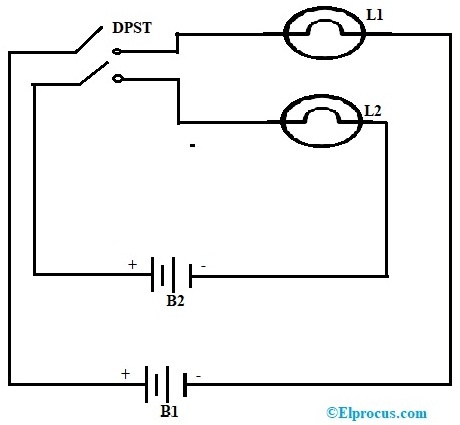 Dpst Switch Circuit Diagram Dpst Switch Schematic