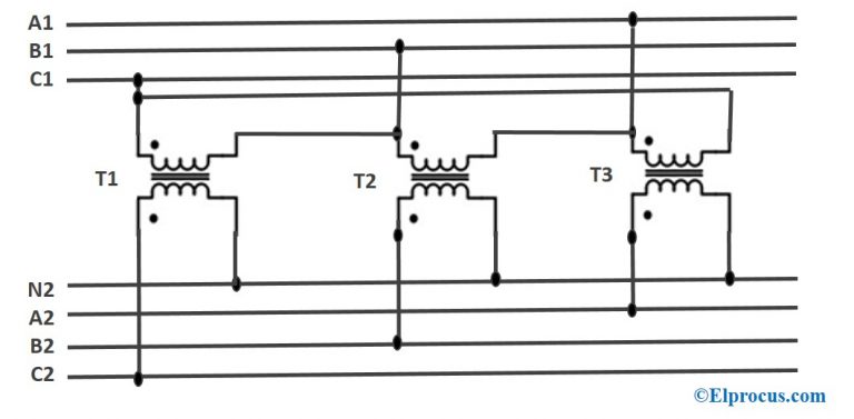 Three-Phase Transformer - Working Principle and Its Construction