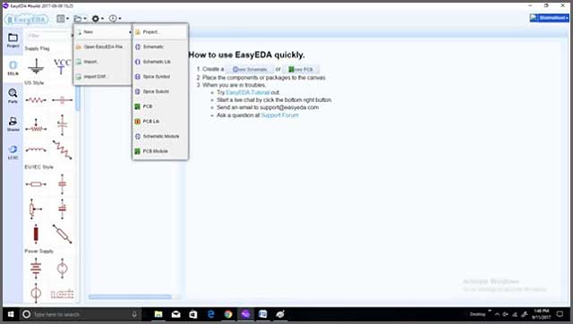 EasyEDA : Features, Circuit Design and Simulation