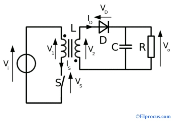 Flyback Converter : Design, Working, Calculations & Its Applications