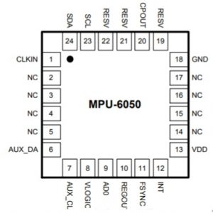 MPU6050 : Pin Diagram, Circuit Working, Specifications & Applications