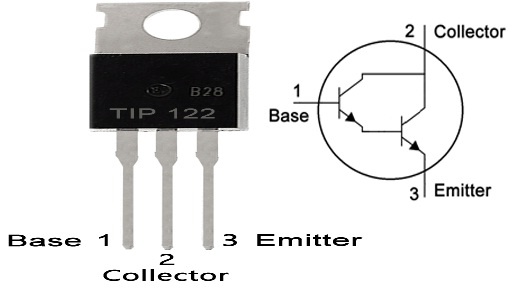 TIP122 Transistor : Pin Diagram, Specifications, Circuit & Its Applications